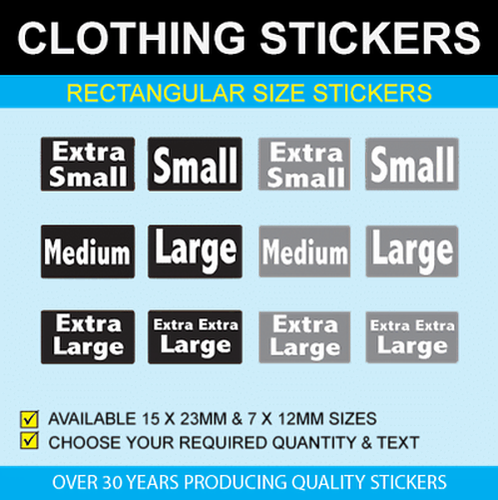 Rectangulaire Taille Stickers | eBay