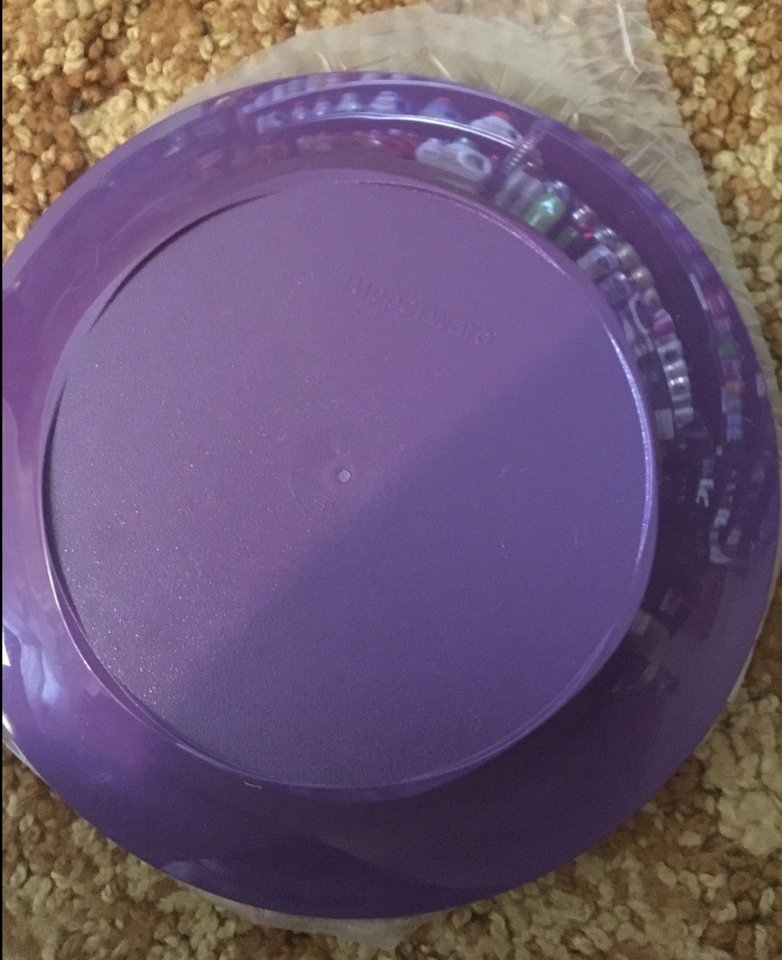 Tupperware Open House 8 " Round Dessert Plates Set of 4 Purple Berry ...