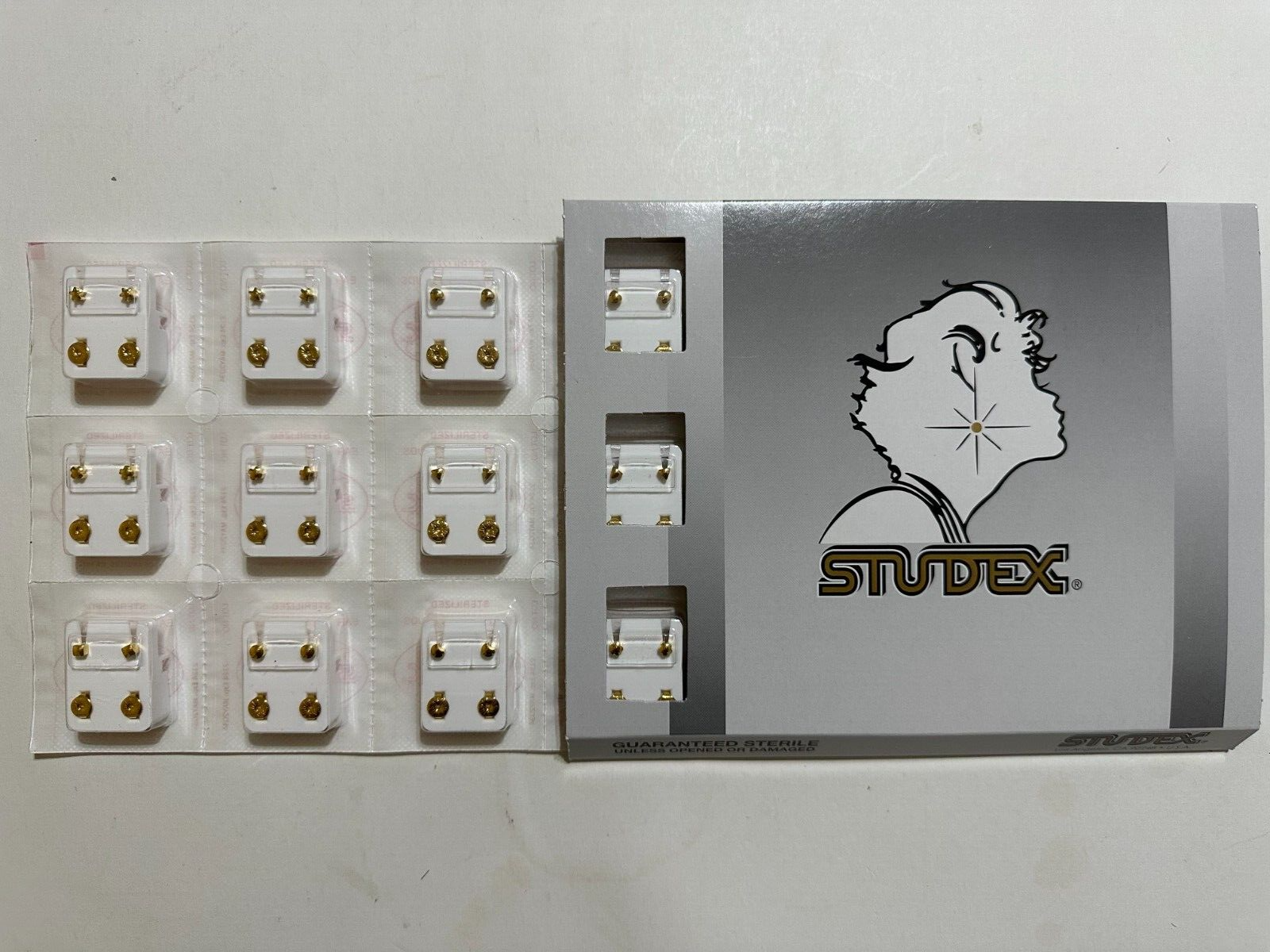 Studex Ear Piercing Gold Plated Regular Shapes Assorted 4MM 12 Pairs R513Y | eBay