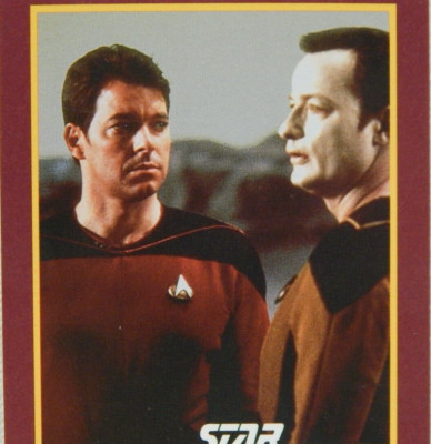 JONATHAN FRAKES WILLIAM RIKER JOHN de LANCIE Q STAR TREK TRADING CARD ...