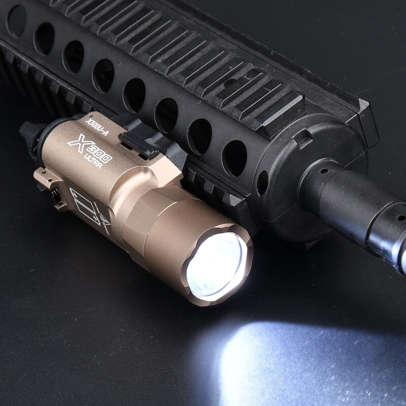Tactical Pistol Light 300 U Ultra Flashlight Gun Weapon Light Free ...