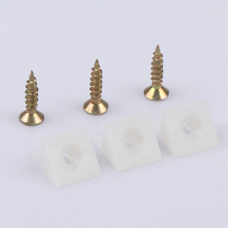 20x/Lot 45 Degree Angle Plastic Corner Bracket Block For Furniture SFW ...