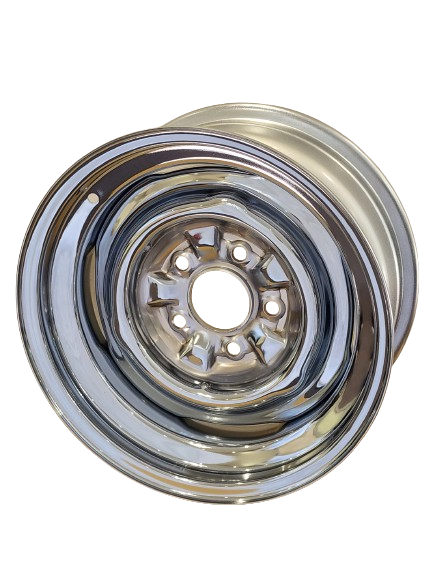 Extreme OEM Muscle Style Steel Wheel 15x8" 5/120.65 6P Chrome 71.3cb | eBay
