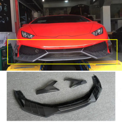 For Lamborghini Huracan LP610 LP580 Carbon Front Lip Splitter Diffuser ...