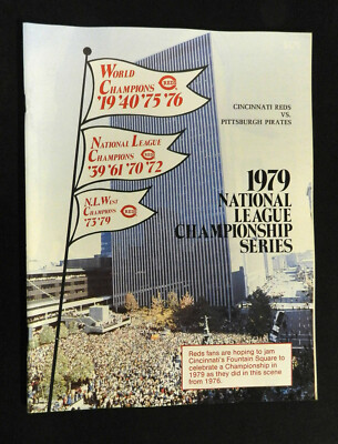 1979 CINCINNATI REDS vs PITTSBURGH PIRATES NL PLAYOFF MLB BASEBALL ...
