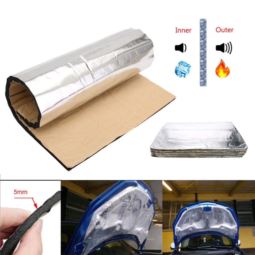 10Pcs Sound Deadener Car Heat Insulation Mat Car Hood Insulation Silent ...