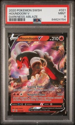 2020 Pokemon SWSH Houndoom V Darkness Ablaze #021 PSA 9 MINT (54) | eBay
