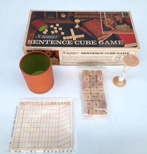 VTG Scrabble Sentence Cube Game 1971 Selchow & Righter, (BOU, M1) | eBay
