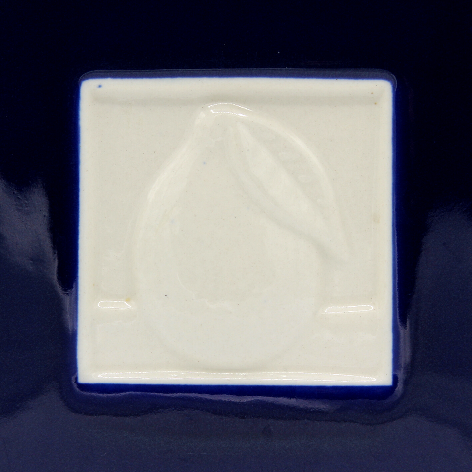 Vintage Ceramic Cobalt Blue Tileware Pitcher by Roshco White Inlaid ...