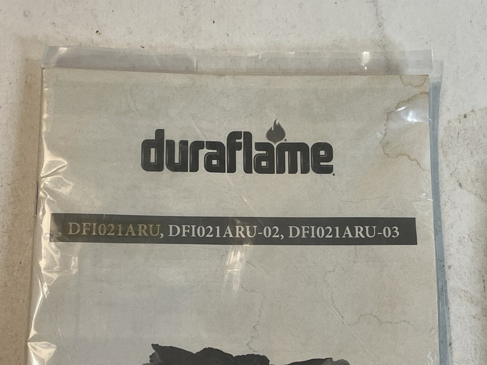 Duraflame Fireplace Space Heater 6 Button Remote Control And Manual ...