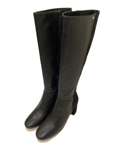 COLE HAAN/ Side zip long boots Black Size: 7 1/2 B | eBay