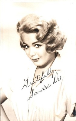 Actress Sandra Dee Autographed Postcard Universal-International ...