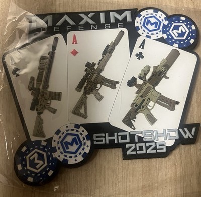 Maxim Defense Rifles Morale Patch Maxim Poker Chips Las Vegas Shot Show ...