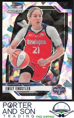 Emily Engstler Ice Prizm 2024 Panini Prizm WNBA #67 Washington Mystics ...