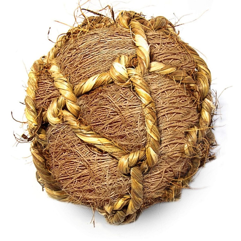SunGrow Dental Floss Fiber Ball for Rabbit, Cat, Dog, Cleans 3 inches ...