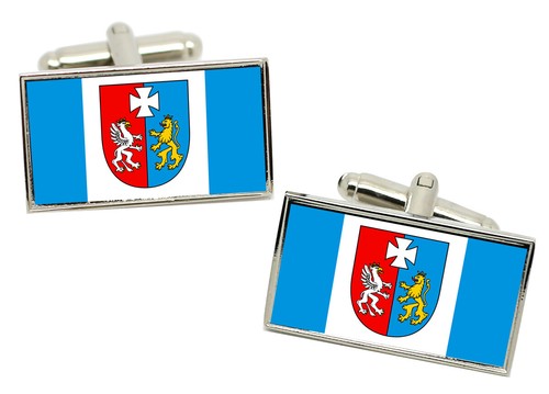 Podkarpackie (Poland) Flag Cufflinks in Chrome Gift box | eBay