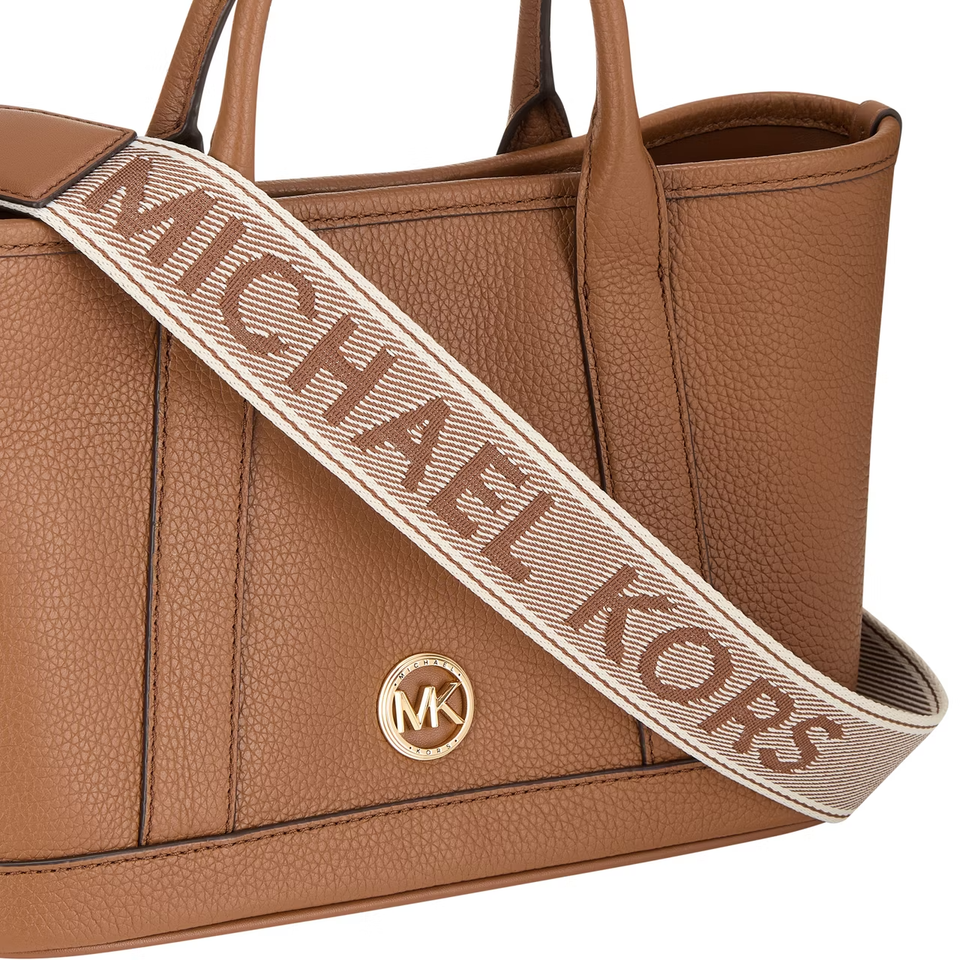 Michael Kors Crossbody Luisa Tan Leather Medium Handbag | eBay