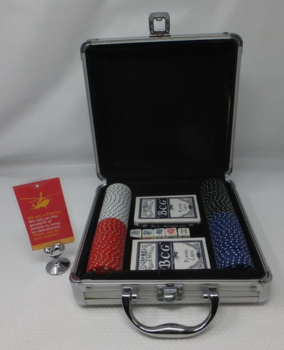 Poker Set in Hard Silver Case G6 | eBay