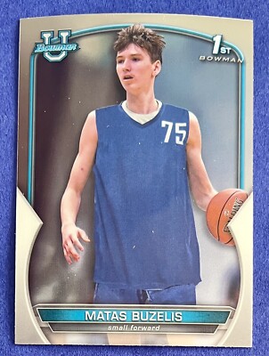 Matas Buzelis 2022-23 Bowman Chrome University 1ST BOWMAN Rookie #84 ...