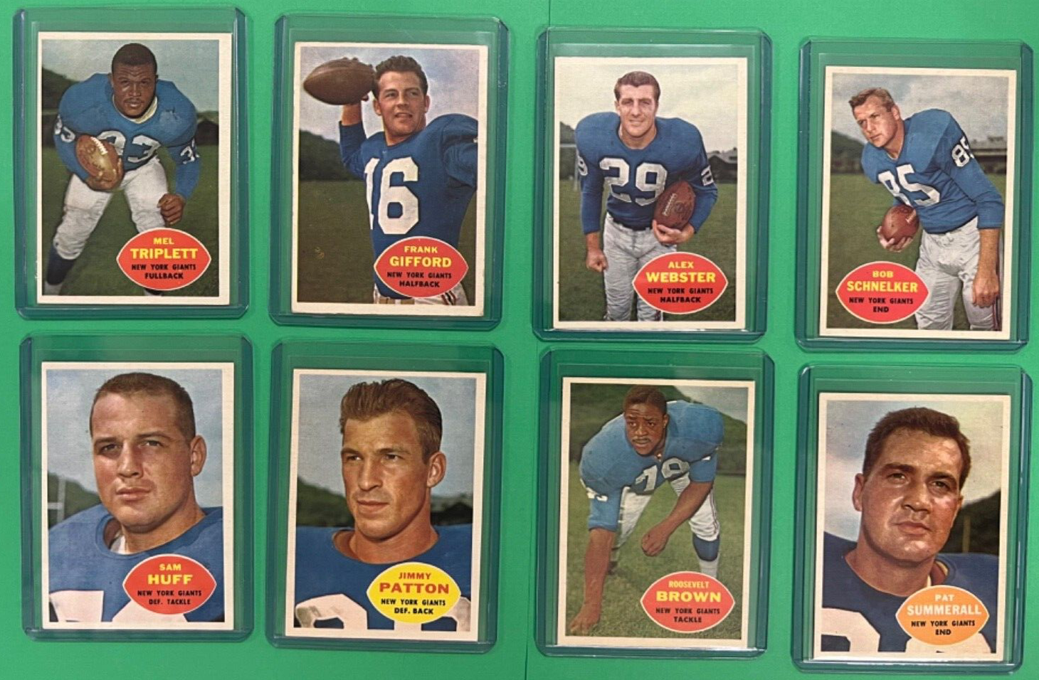1960 TOPPS FOOTBALL COMPLETE SET 1-132 HIGH GRADE EX-MT+ - NM+ WELL ...