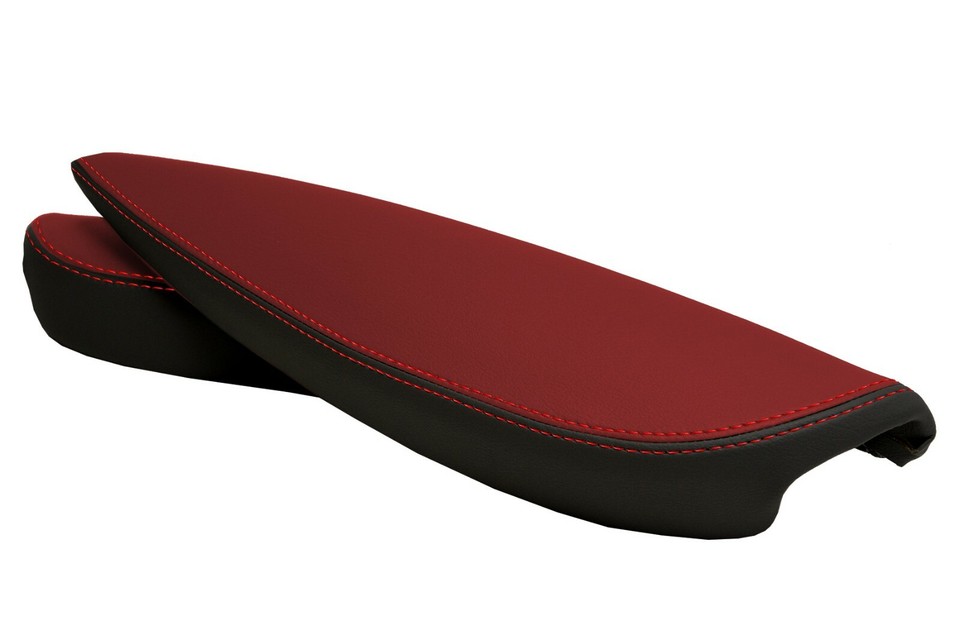 Fits 2007-2015 Mini Cooper R55 Leather Armrest Door Panel Cover Red ...