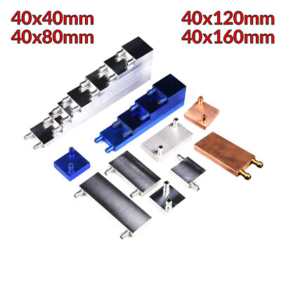 Aluminum Water Cooling Block for Liquid Water Cooler Heat Sink System ...