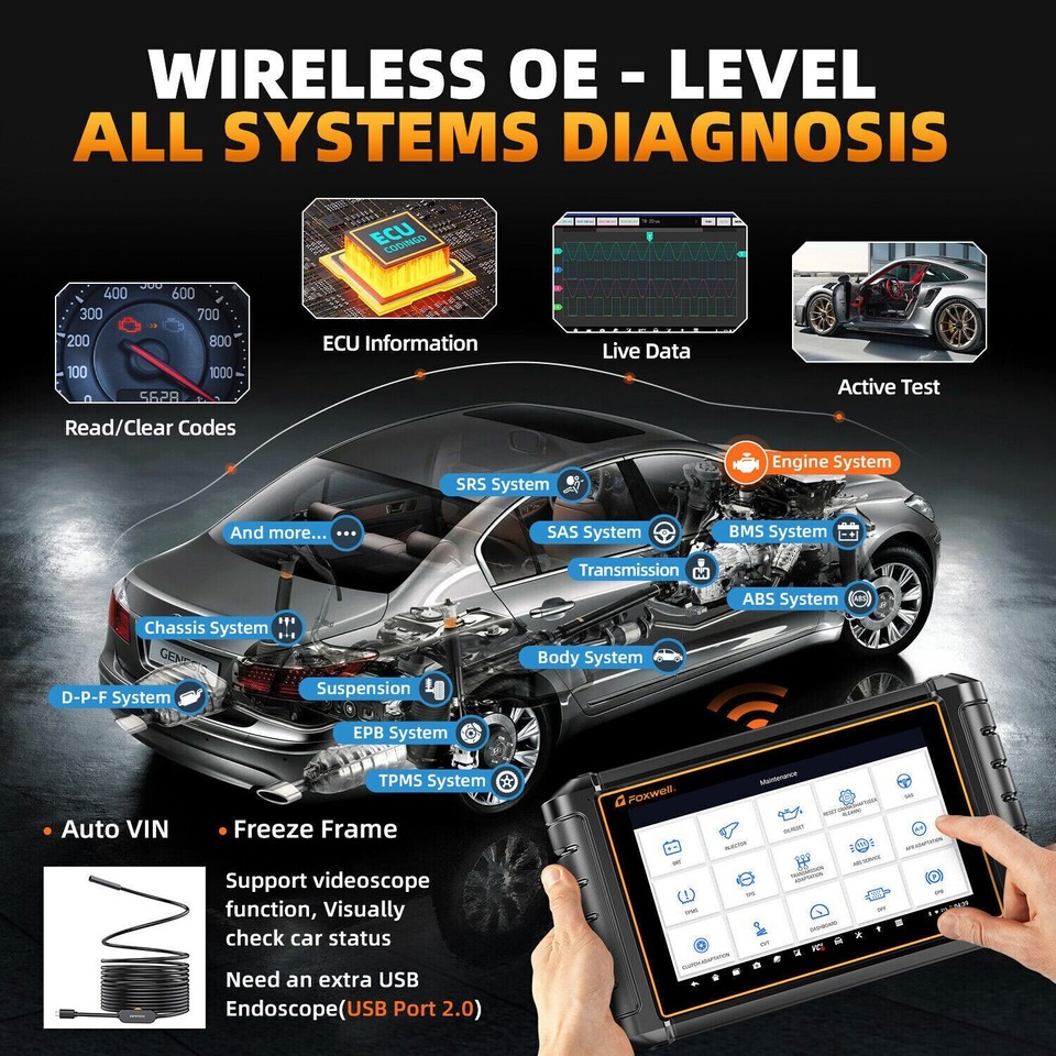 MASERATI All-System Professional Auto Scanner Coding WIFI Tool NT9 2025 ...