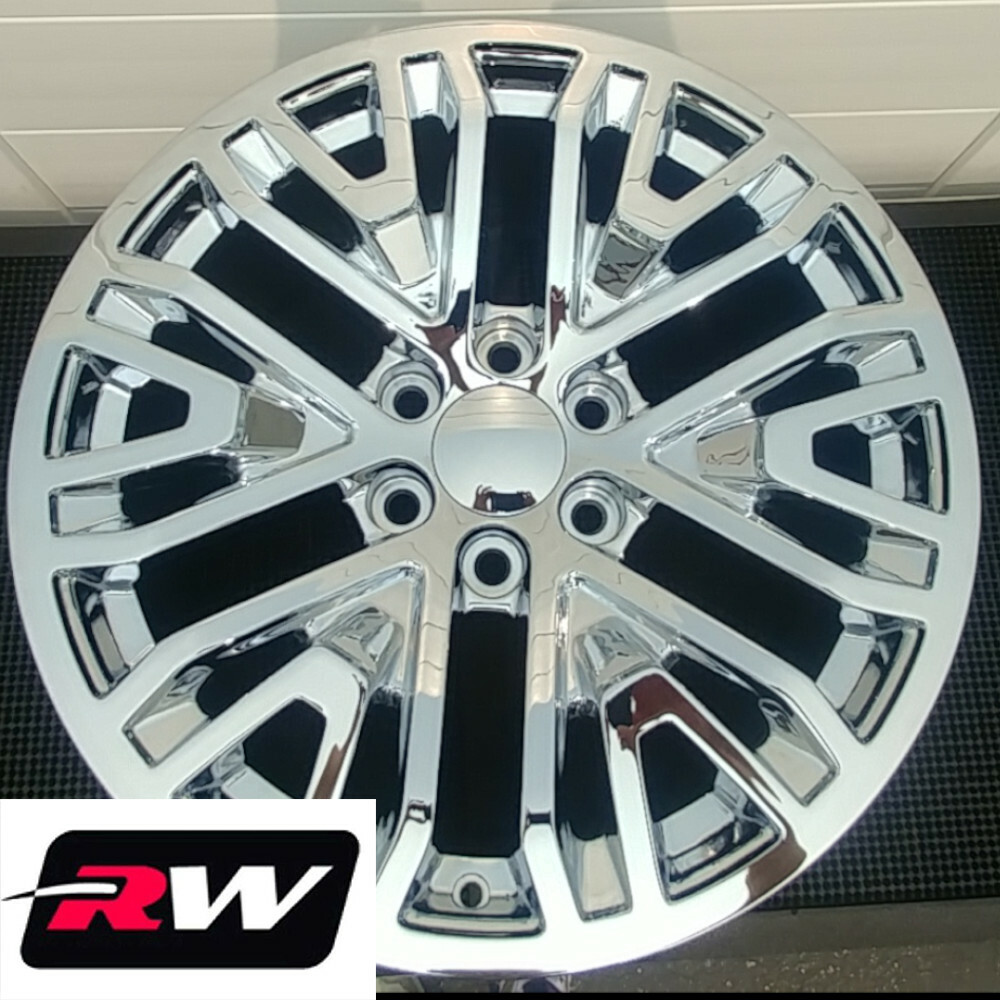20 inch Chevy Silverado 1500 Replica Wheels Chrome 2019 GM Accessory ...