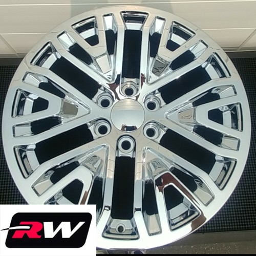20 inch Chevy Silverado 1500 Replica Wheels Chrome 2019 GM Accessory ...