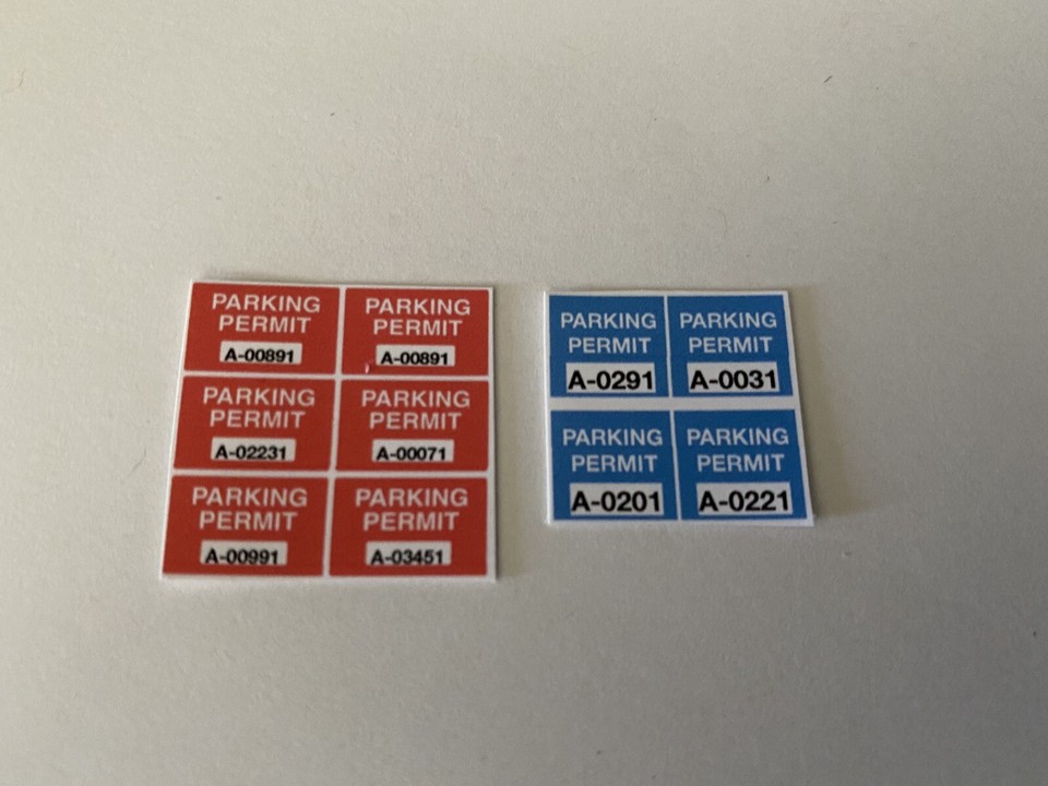 1/10 scale Parking Permit decals for your r/c car or truck | eBay