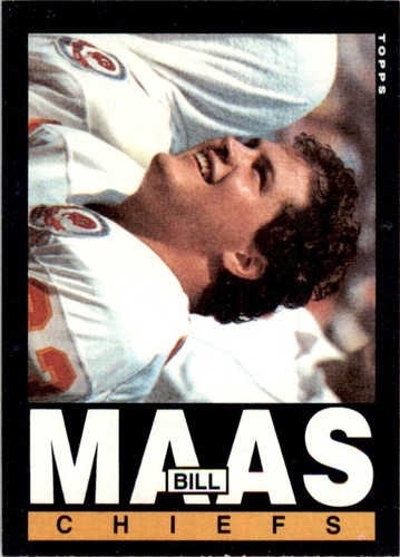 1985 TOPPS BILL MAAS KANSAS CITY CHIEFS #278 | eBay