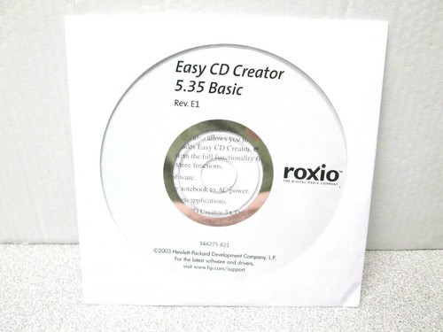 VINTAGE ORIGINAL EASY CD CREATOR 5.35 BASIC ROXIO CD BURNER - FACTORY ...