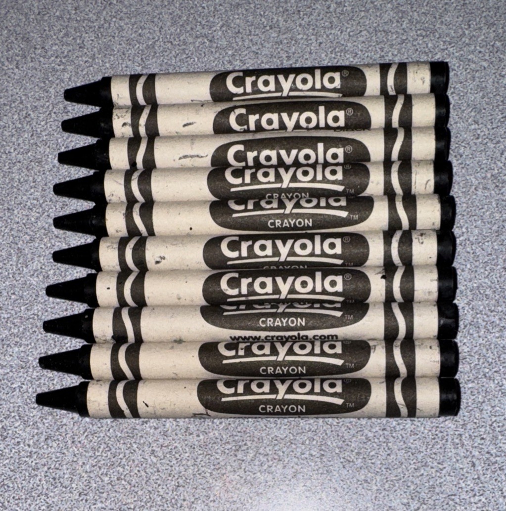 Black Crayola Crayon Number