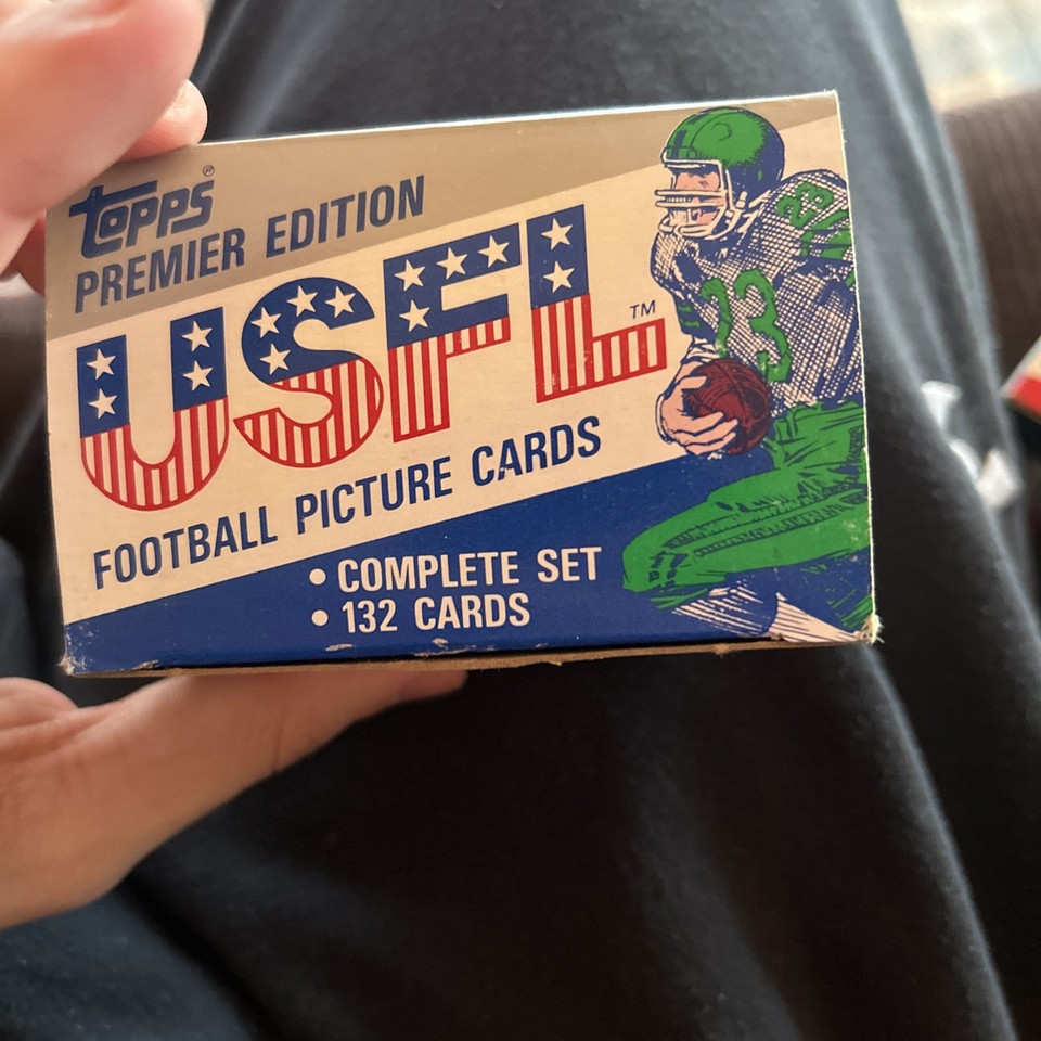 1984 TOPPS PREMIER EDITION USFL FOOTBALL CARDS COMPLETE SET 132 CARDS M ...