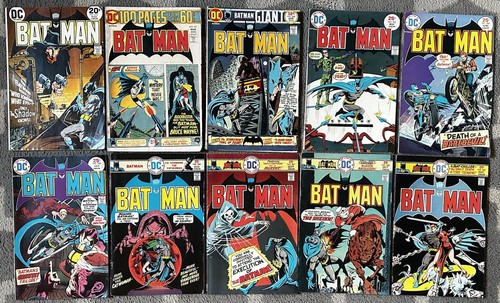 Batman comic lot bronze age 253, 261, 262, 263, 264, 265, 266, 267, 268 ...
