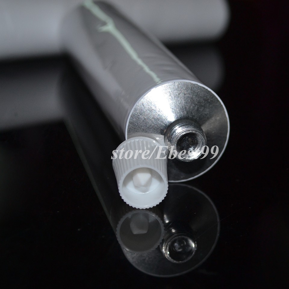 100ml 30mm Aluminum Empty Toothpaste Tubes w/ Needle Cap Unsealed Tail ...
