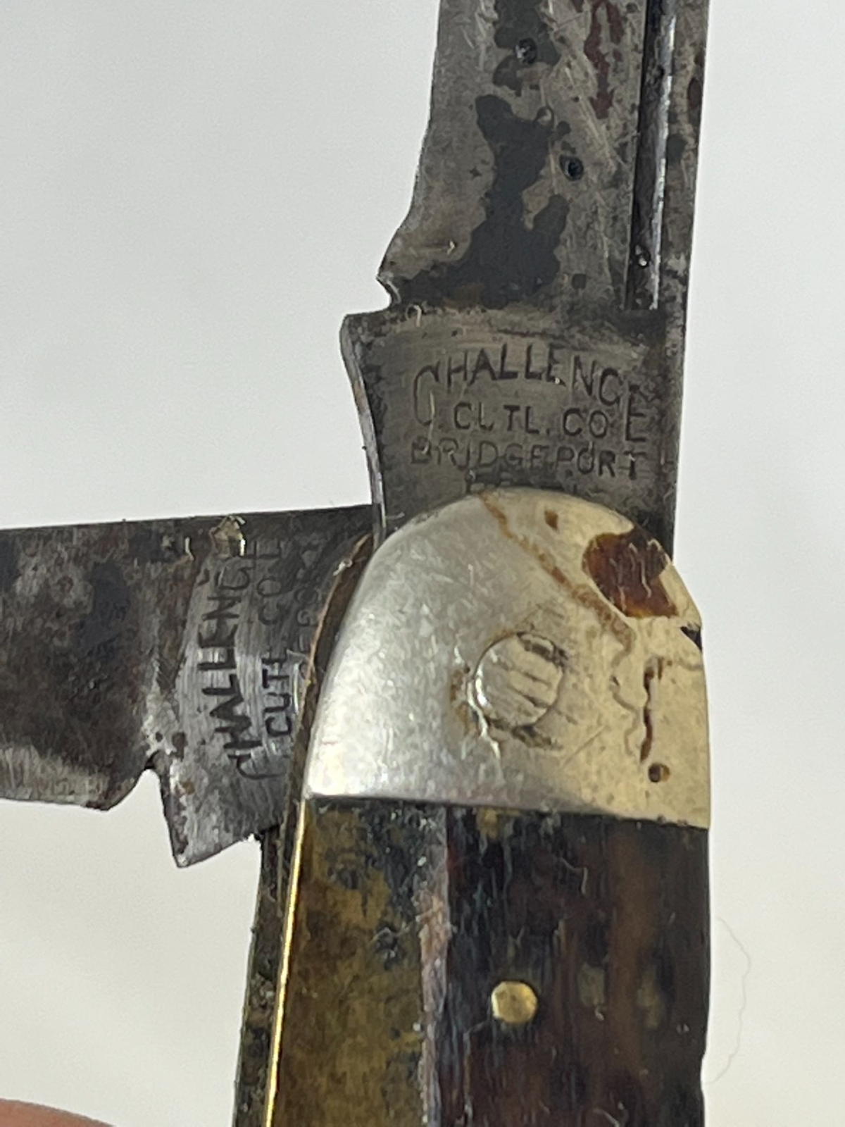 Challenge Cutlery Company Bridgeport Con Stockman Pre 1928 Knife Rough ...