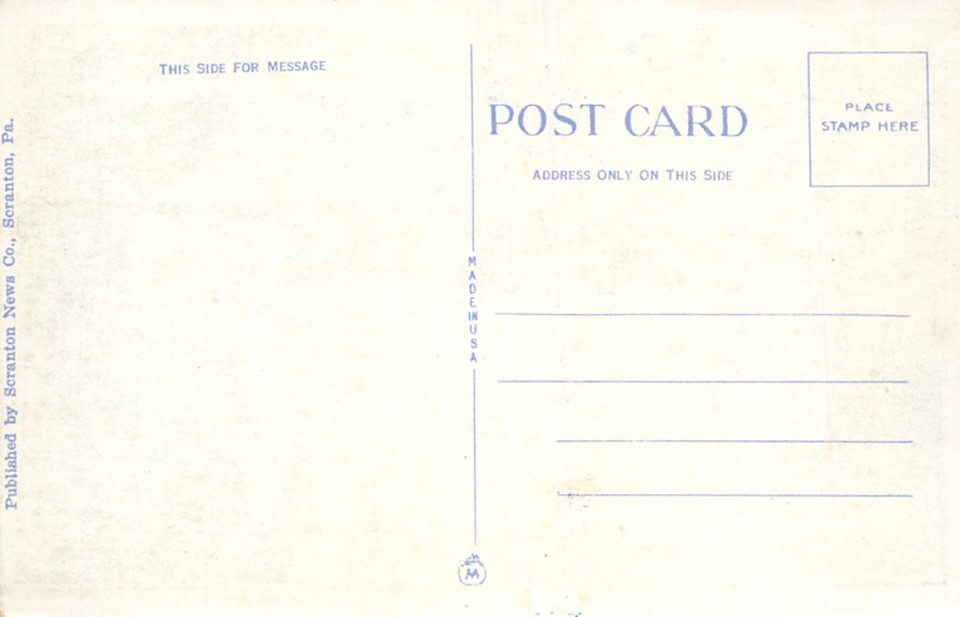 Scranton Pennsylvania Moonlight over Lake Scranton Postcard | eBay