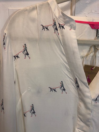 40. Joules Adorable Dog Walking Print Popover Top 10 US Dalmatians ! | eBay