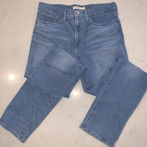 Levis Jeans Womens 30 Blue Denim 312 Shaping Straight Slim Fit Size ...