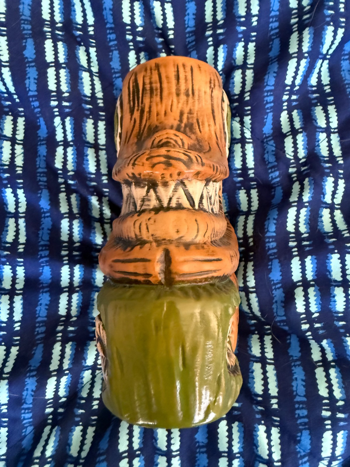 TIKILAND Trading/Tiki Tony ENCHANTED TIKI ROOM DRUMMER Green Tiki Mug ...