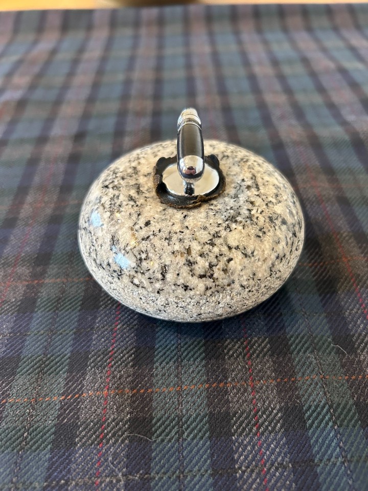 A Stunning, Rare & Beautiful Scots Granite, Miniature Curling Stone 3 ...