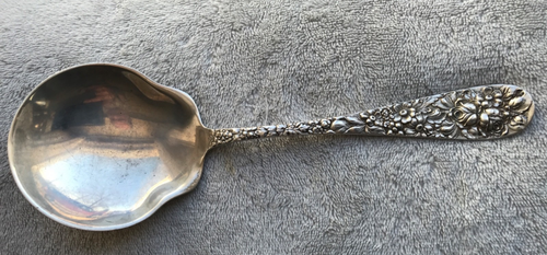 Kirk Stieff Sterling Silver Repousse 8 11/16” Serving Spoon 112 grams ...