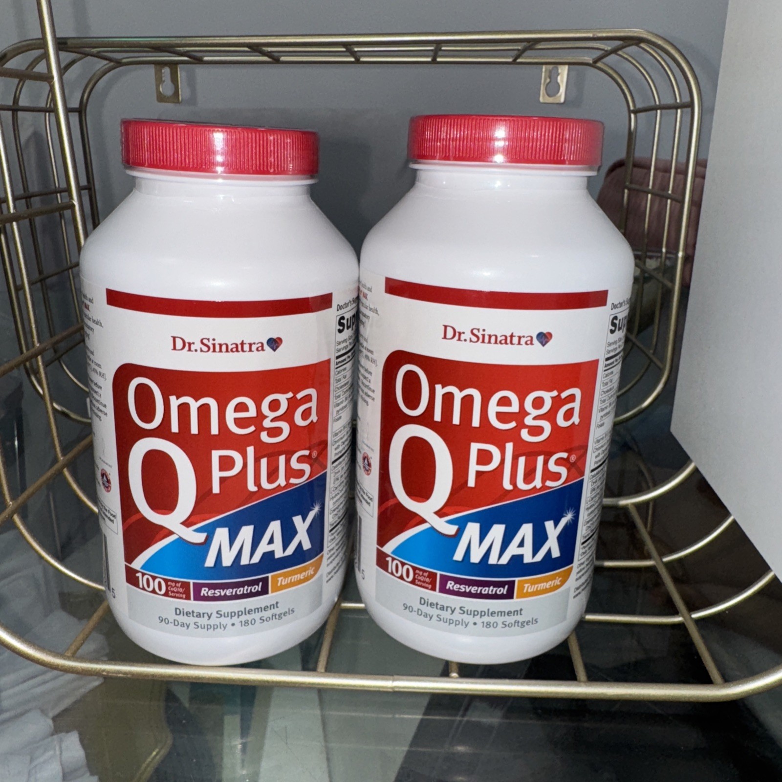 Dr. Sinatra Omega Q Plus MAX Heart Health 100mg of CoQ10 Turmeric 2 BOTTLES 180 | eBay