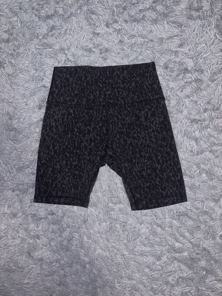 Lululemon Align High Rise Biker Shorts 8” Leopard Camp Deep Women’s ...