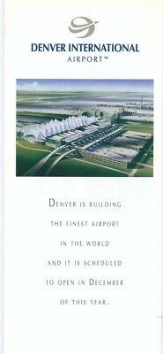 c1995 Denver International Airport Brochure Grand Opening Terminal ...