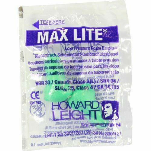Howard Leight Max Lite Ear Plugs, Green - 50 Pair for sale online | eBay
