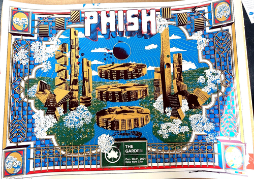 AUTHENTIC Phish Poster MSG New Year's NYE NYC 2024 Kampground S/N SIGNED AP/150 | eBay
