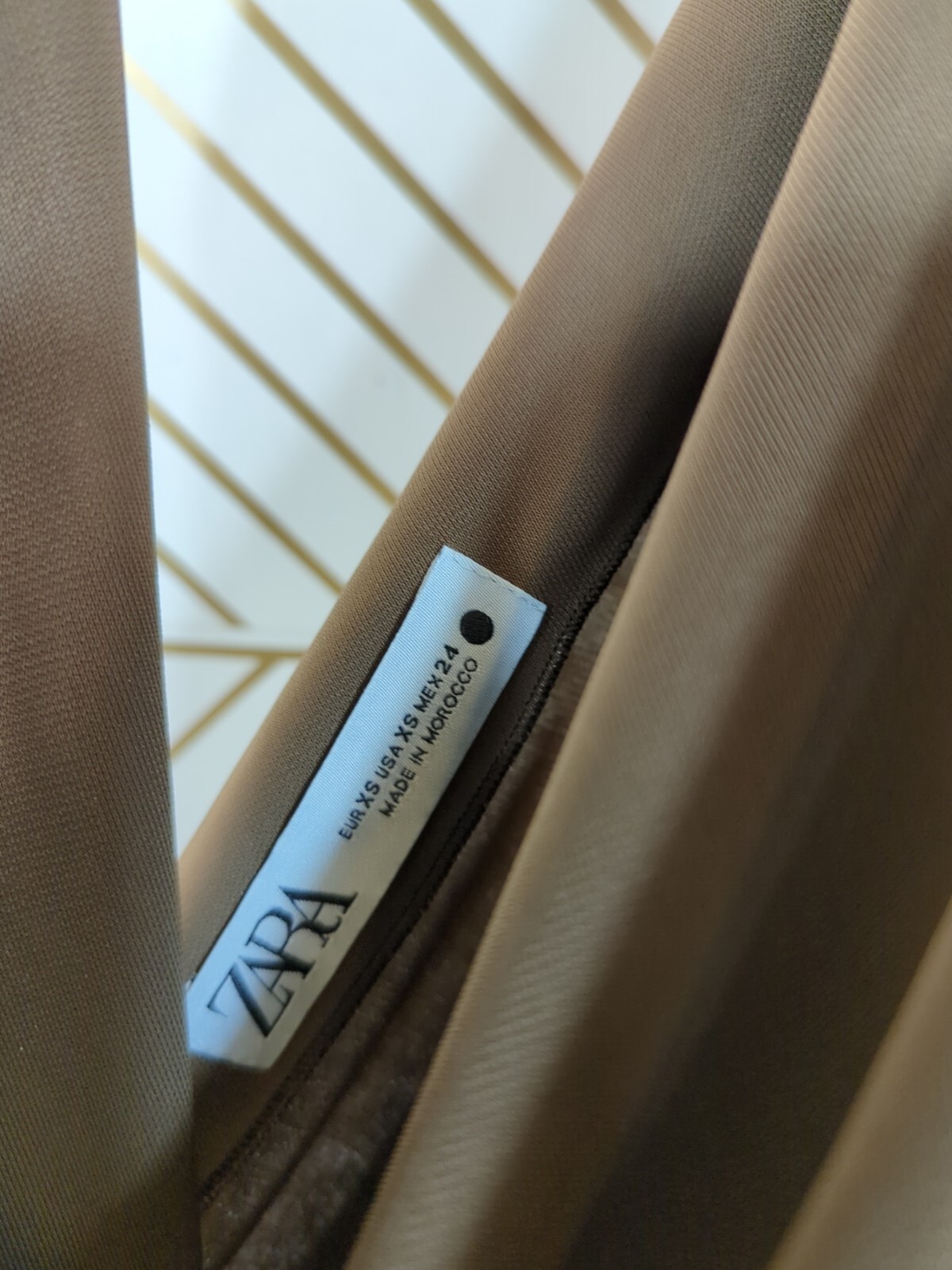 ZARA Women's Brown Ruched Drape Tank Top Blouse Sleeveless Size XS | eBay