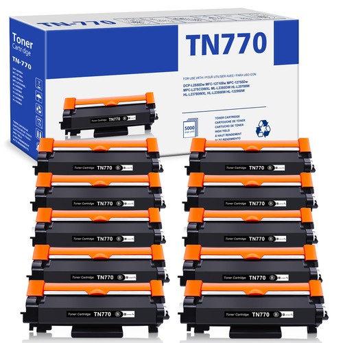 10Pc Toner Cartridge replacement for Brother TN770 HL-L2370DWXL HL ...